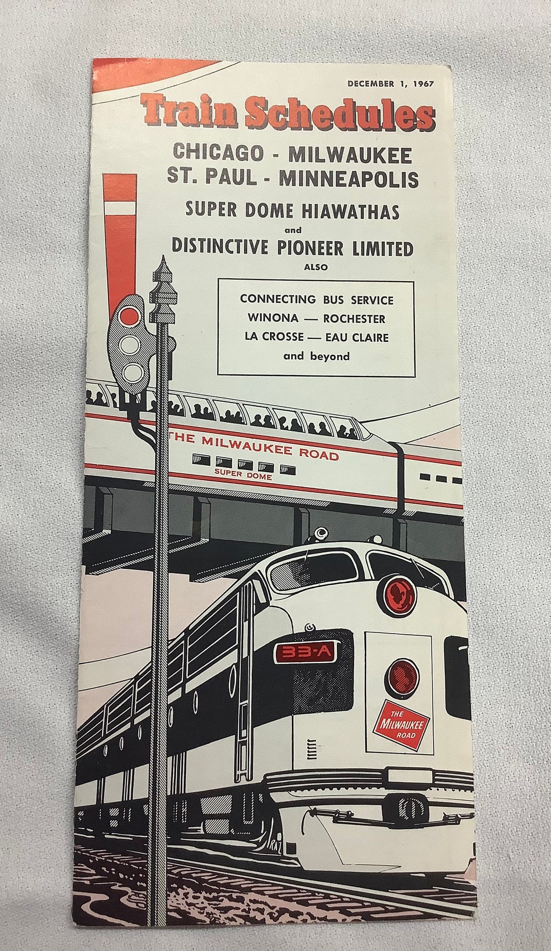 Railroad Timetable 1967 the Milwaukee Road - Etsy