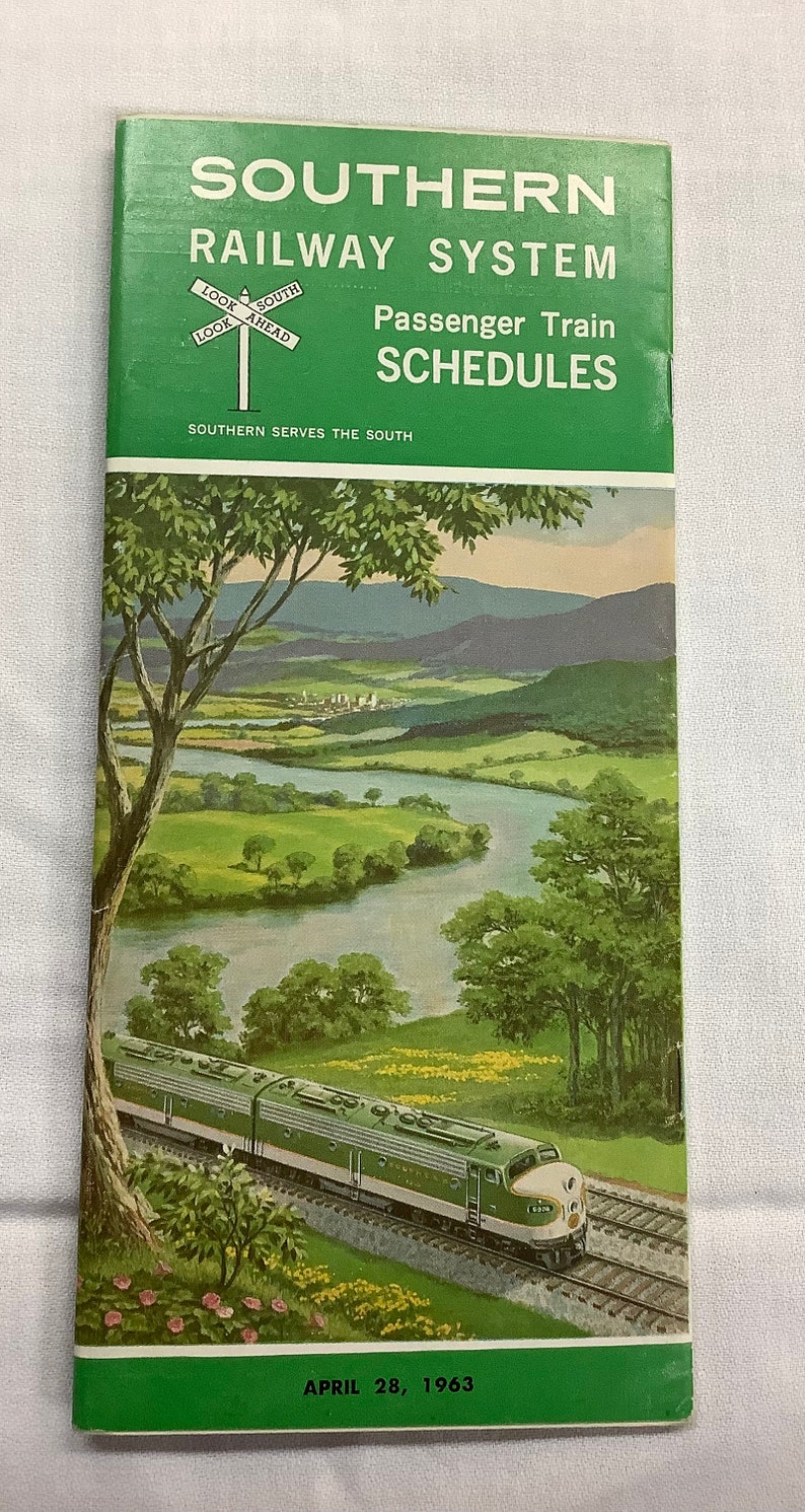 Railroad Timetable 1963 Southern Railway System - Etsy
