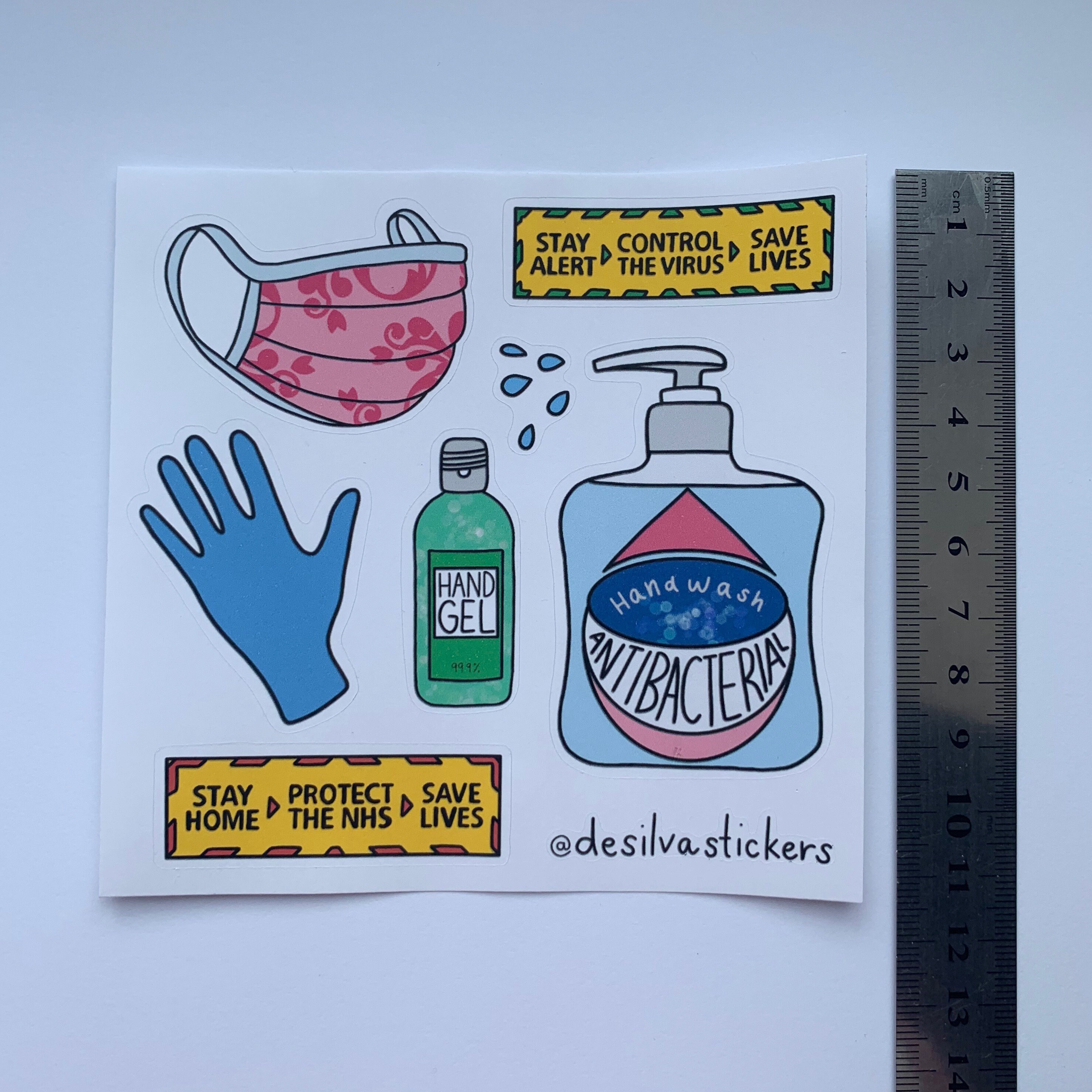 Lockdown Virus Sticker Sheet II Stay Home Stay Alert - Etsy