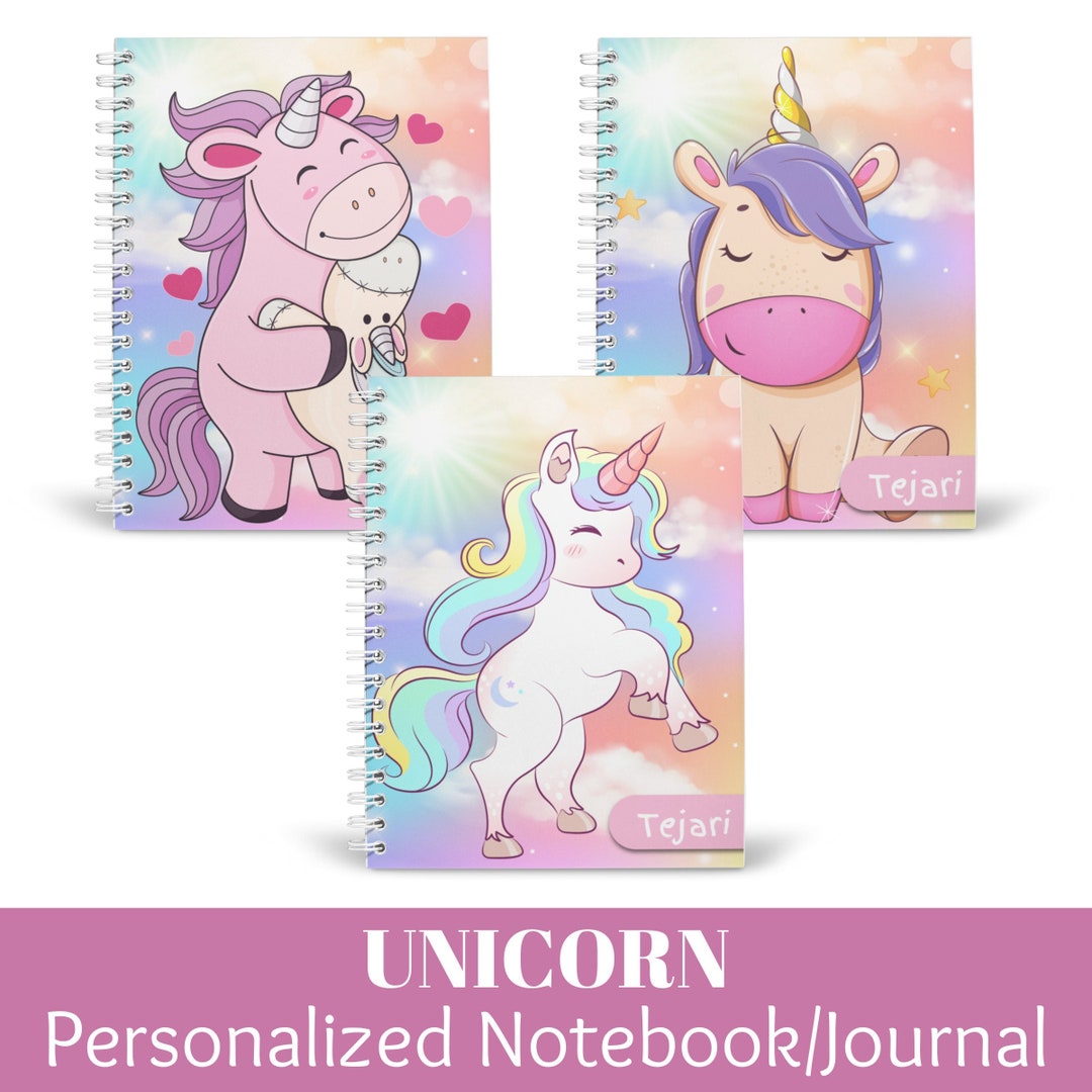 Personalized Unicorn Notebook /journal Unicorn Notebook - Etsy