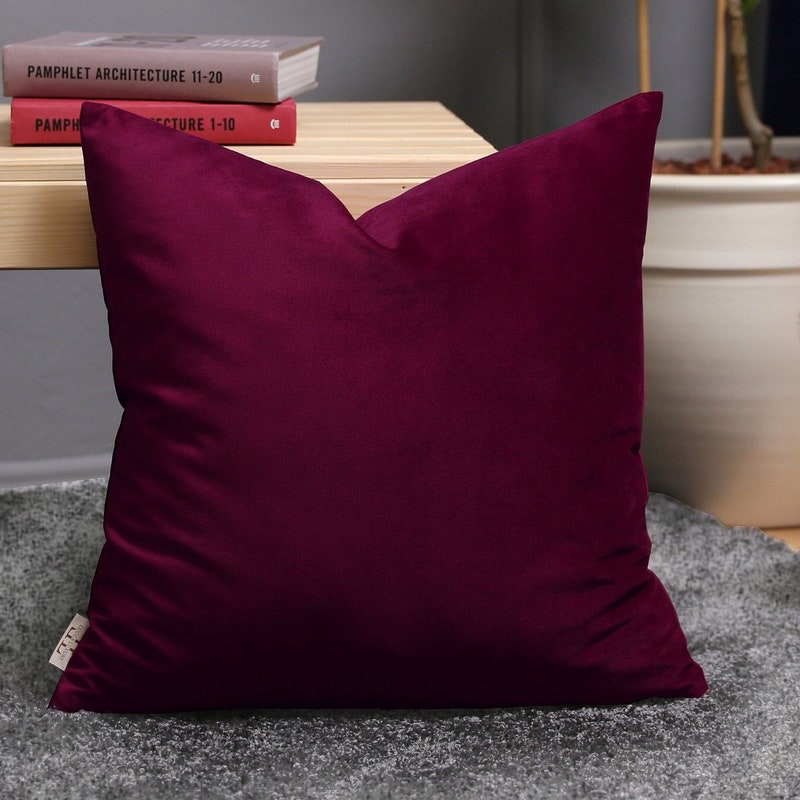 Deep Red and Pink Pillows - Etsy