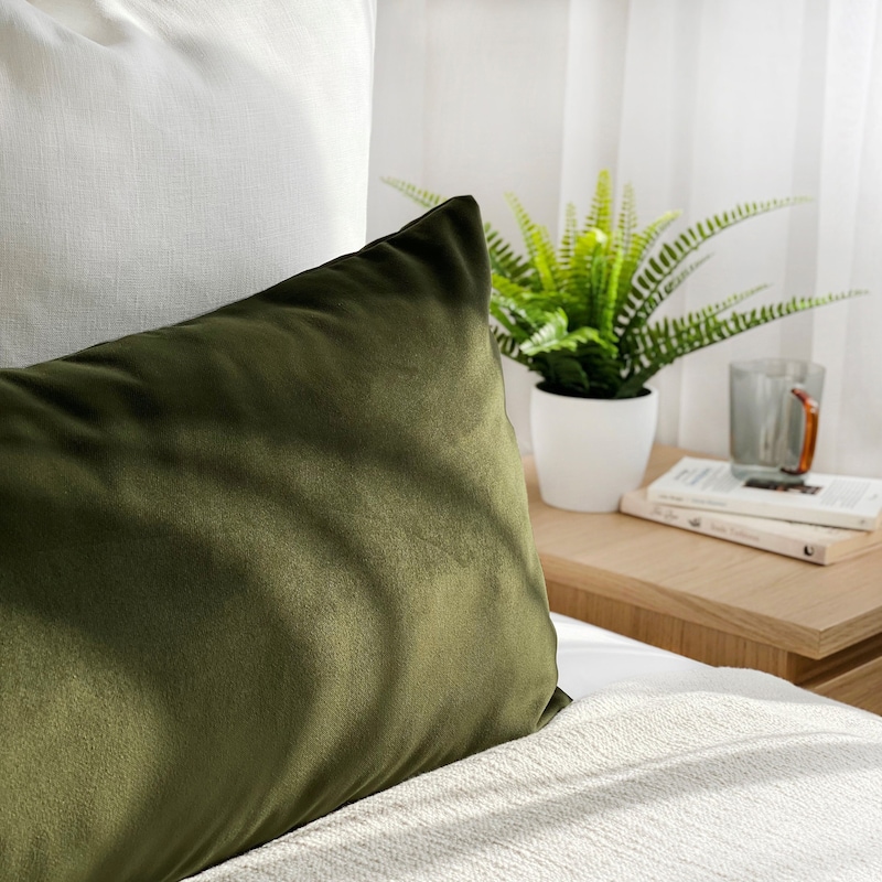 Olive Linen 14x36 Lumbar - Etsy