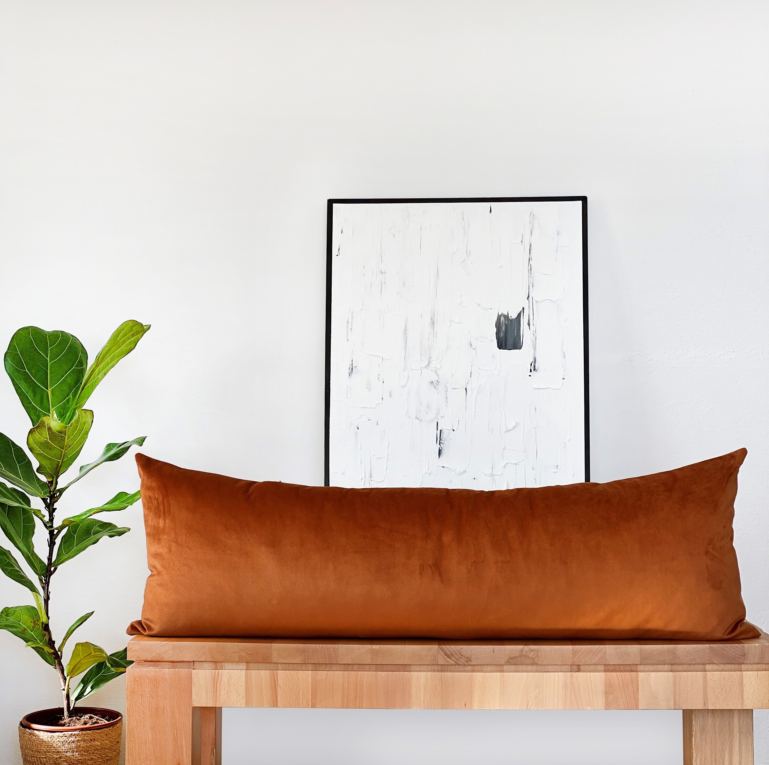 Extra Long Lumbar Pillow Cover XL Velvet Lumbar Throw Pillow - Etsy