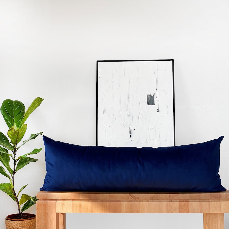 Extra Long Lumbar Pillow Cover XL Velvet Lumbar Throw Pillow - Etsy