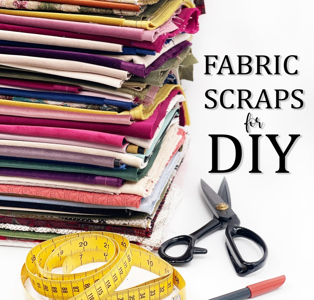 Fabric Scraps, Designer Fabric Bundle, Fabric Remnants, Mystery Bundle ...