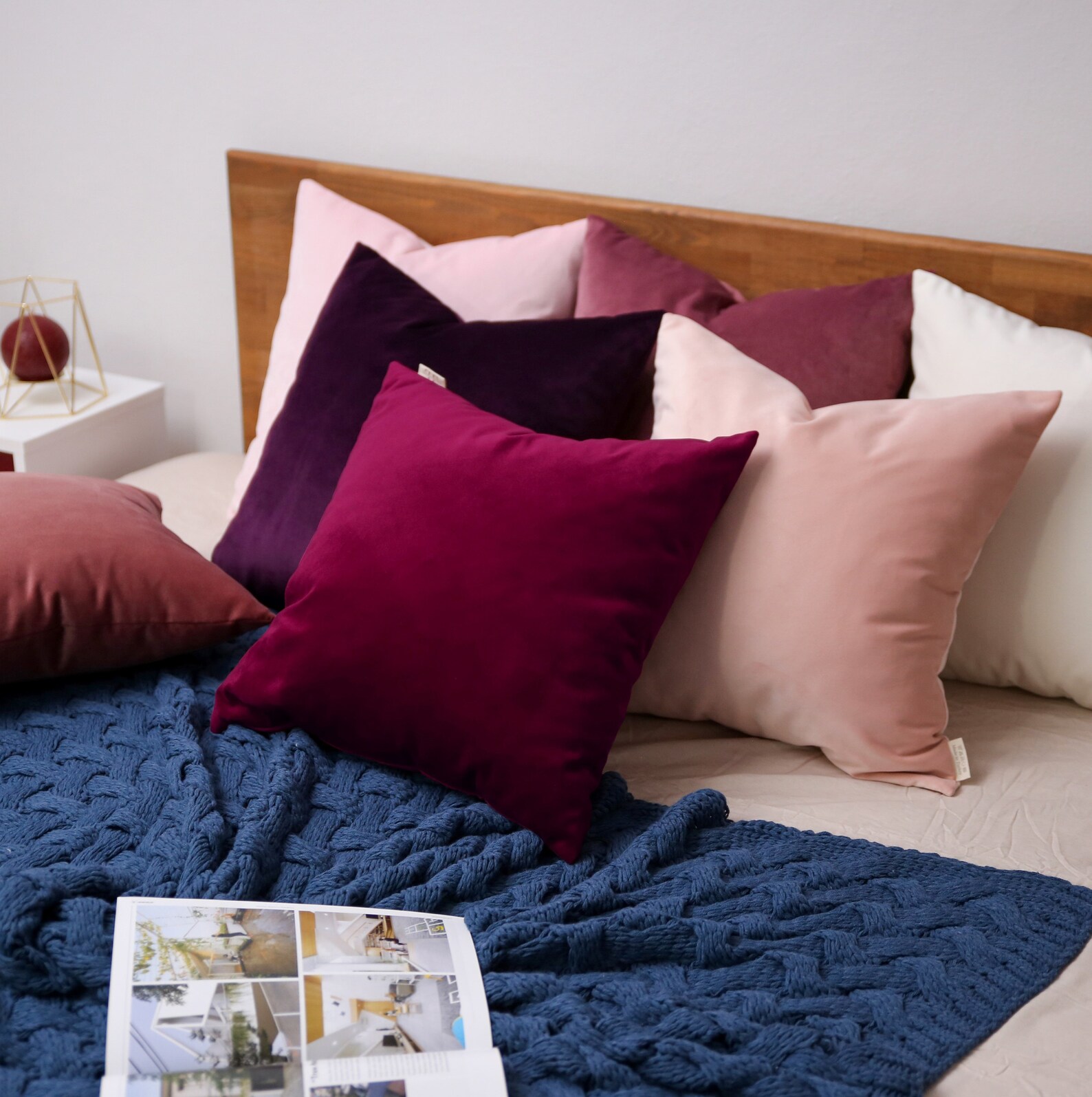 Velvet Pillow Cover Velvet Throw Pillow Cover Velvet Pillow - Etsy