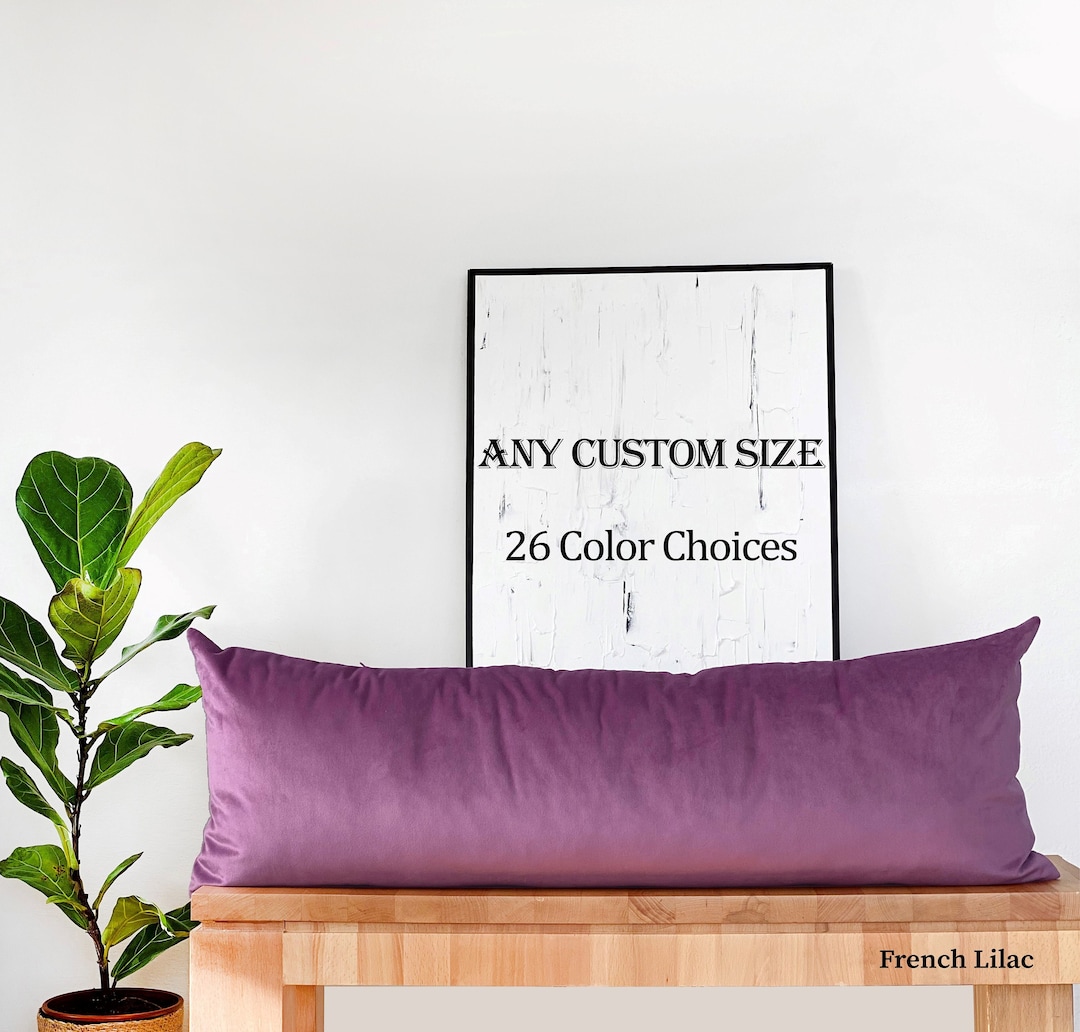 French Lilac Velvet Pillow Cover *lavender Pillows, Cute Plush ...