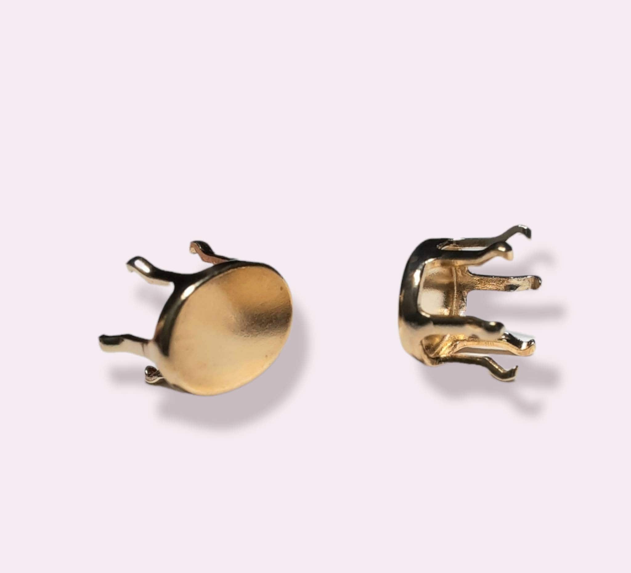 14 40 Gold Filled Heavy Duty Cup and Prong 8x6 Oval Setting, 7x5 Oval ...