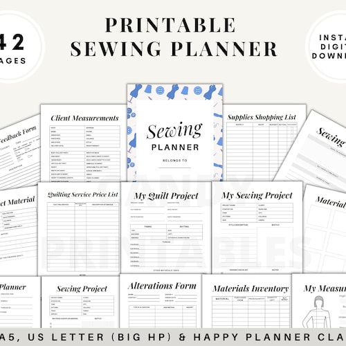 Sewing Project Planner - Etsy