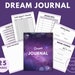 Dream Journal Dreams Planner Log Dreaming Interpretation Guide Dream ...