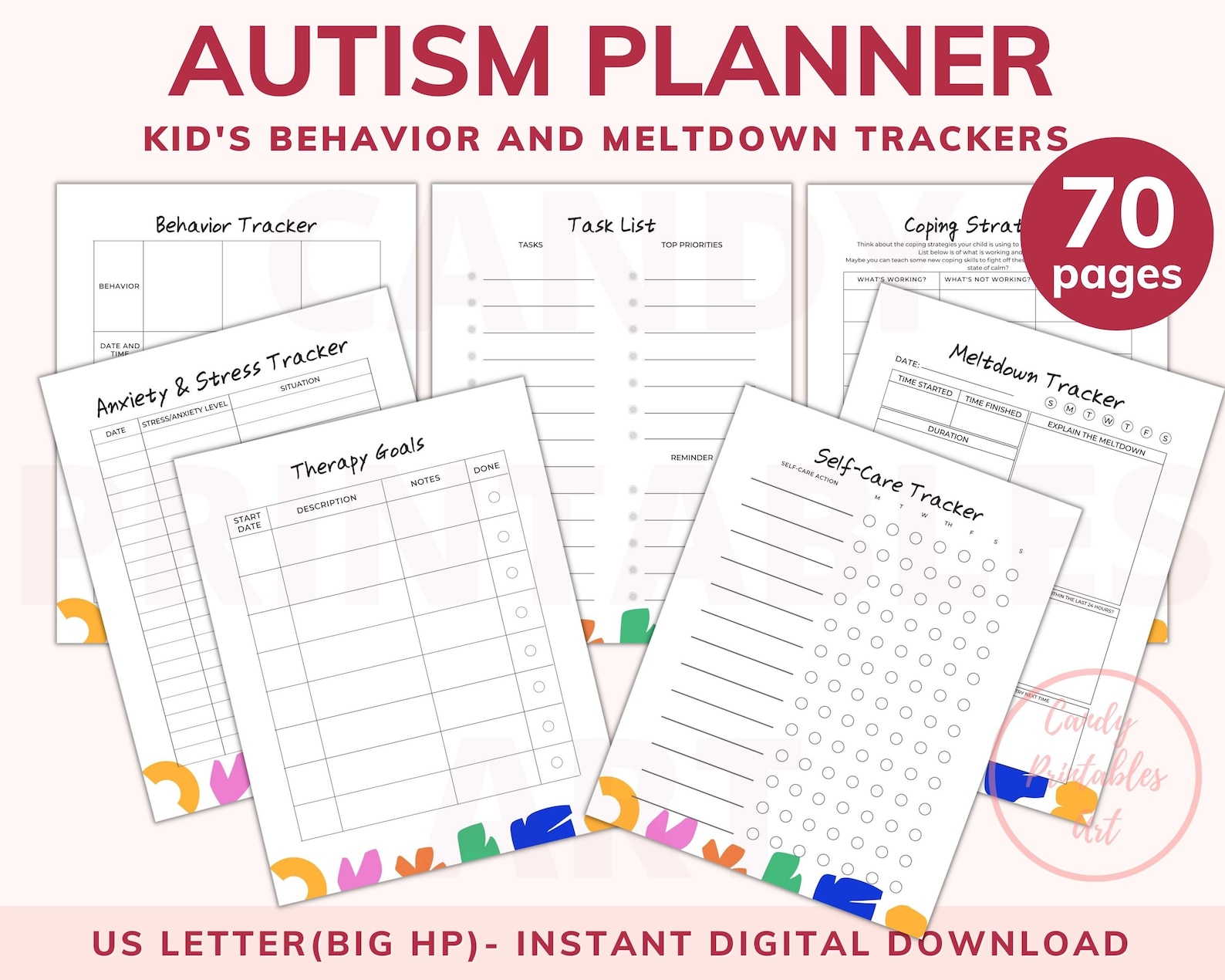 Autism Binder Autism Planner Notebook for Aspergers Autism - Etsy