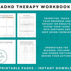 ADHD Therapy Workbook: Executive Function Planner (70 Pages PDF) - Etsy