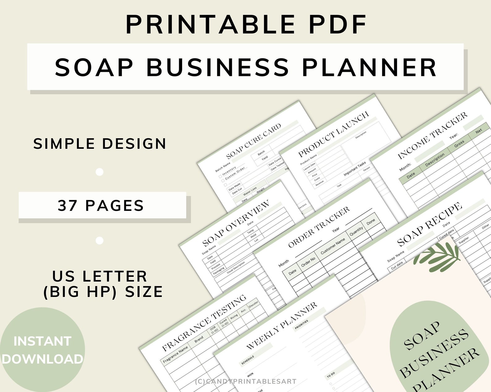 Soap Planner, Printable Soap Business Bundle & Recipe Sheets - Etsy