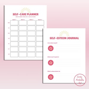 Self Love Journal, Self Care Growth Planner, Wellness Workbook ...