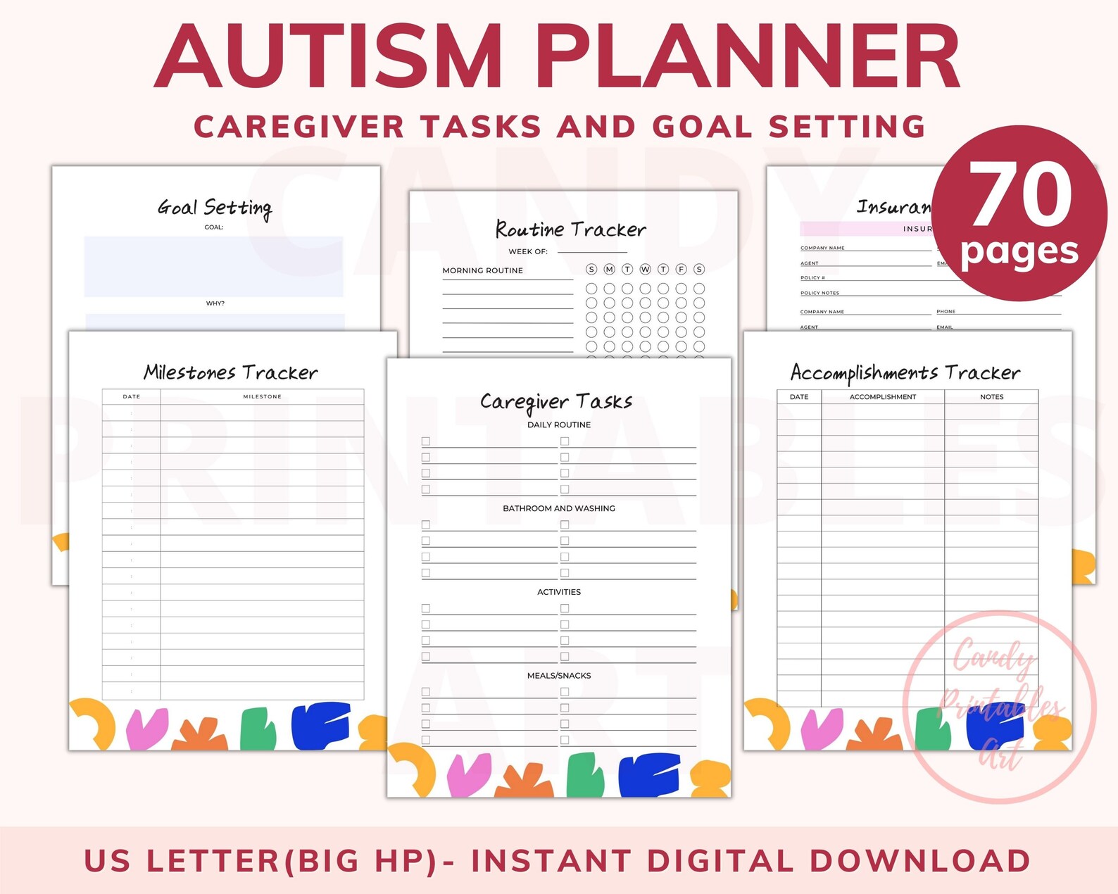 Autism Binder Autism Planner Notebook for Aspergers Autism - Etsy