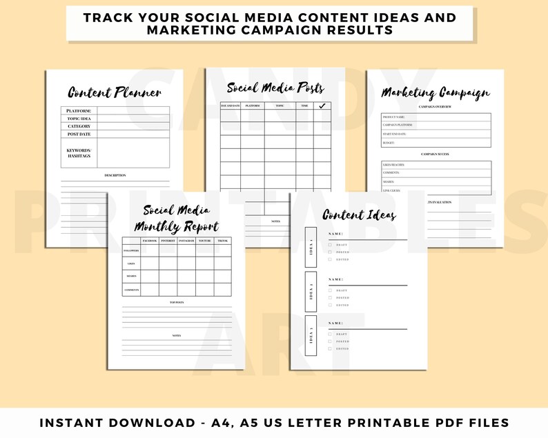 Small Business Planner for Etsy Shop Printable Craft Seller - Etsy