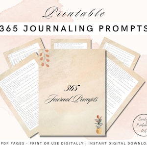365 Journal Prompts, Reflective Writing Daily Questions for Mental ...