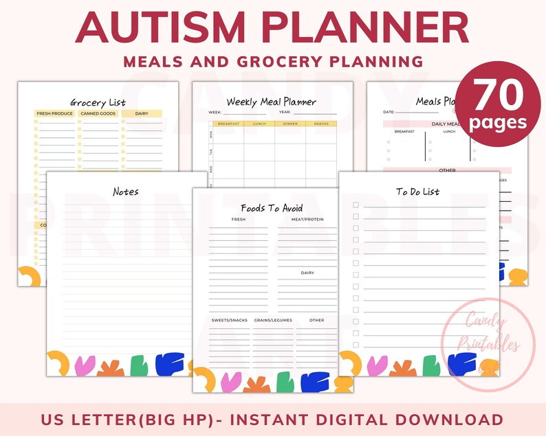 Autism Binder Autism Planner Notebook for Aspergers Autism - Etsy