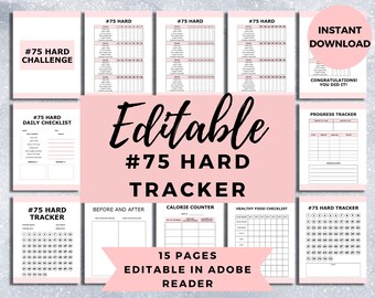 75 Hard Printable | Etsy