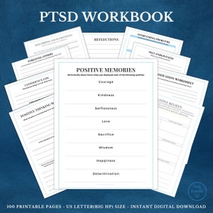 PTSD Workbook: Trauma Healing Journal, Printable Planner (PDF) - Etsy