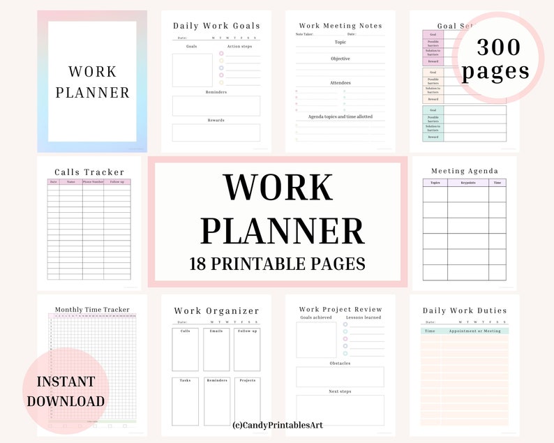 Ultimate Life Planner Bundle: 300+ Page Printable Productivity Binder ...