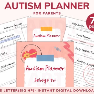 Autism Binder, Autism Planner Notebook for Aspergers Autism Care - Etsy