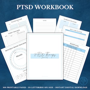 PTSD Workbook: Trauma Healing Journal, Printable Planner (PDF) - Etsy