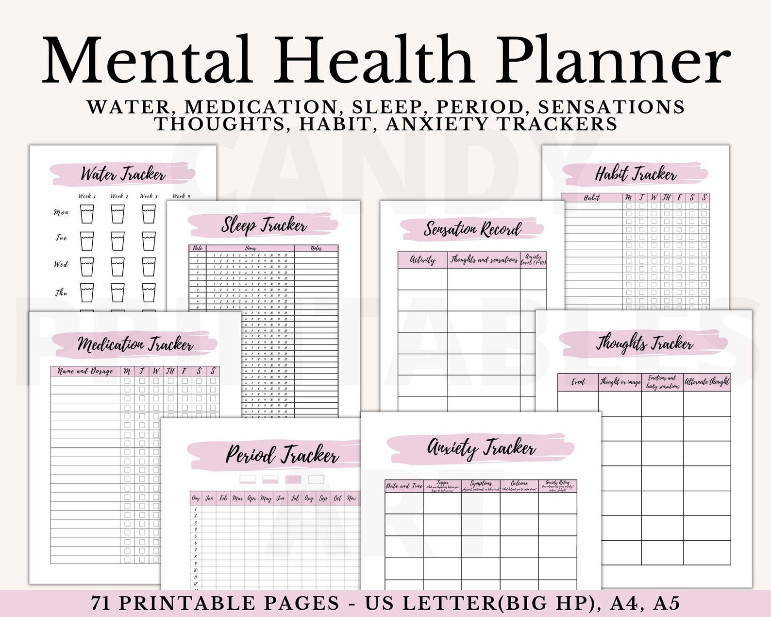 Mental Health Planner DBT Journal Depression Therapy Journal | Etsy