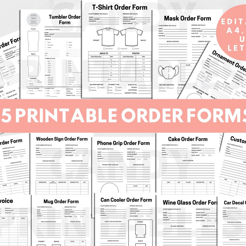 Custom Order Form - Etsy