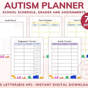 Autism Binder, Autism Planner Notebook for Aspergers Autism Care - Etsy