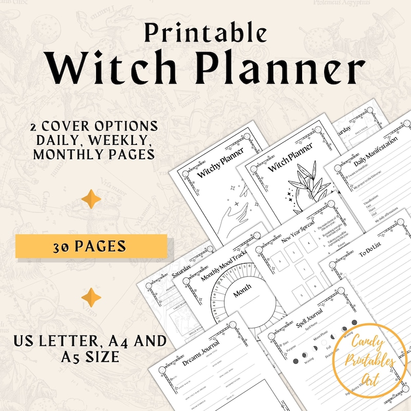 Witch Planner - Etsy