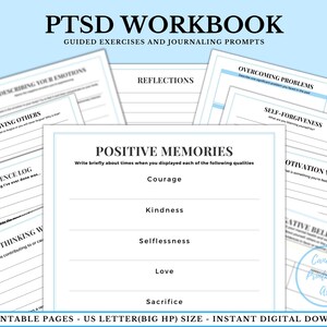 PTSD Workbook Trauma Worksheets CPTSD Therapy Trauma - Etsy Australia