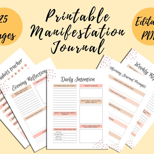 Law of Attraction Planner Manifestation Journal Law of - Etsy