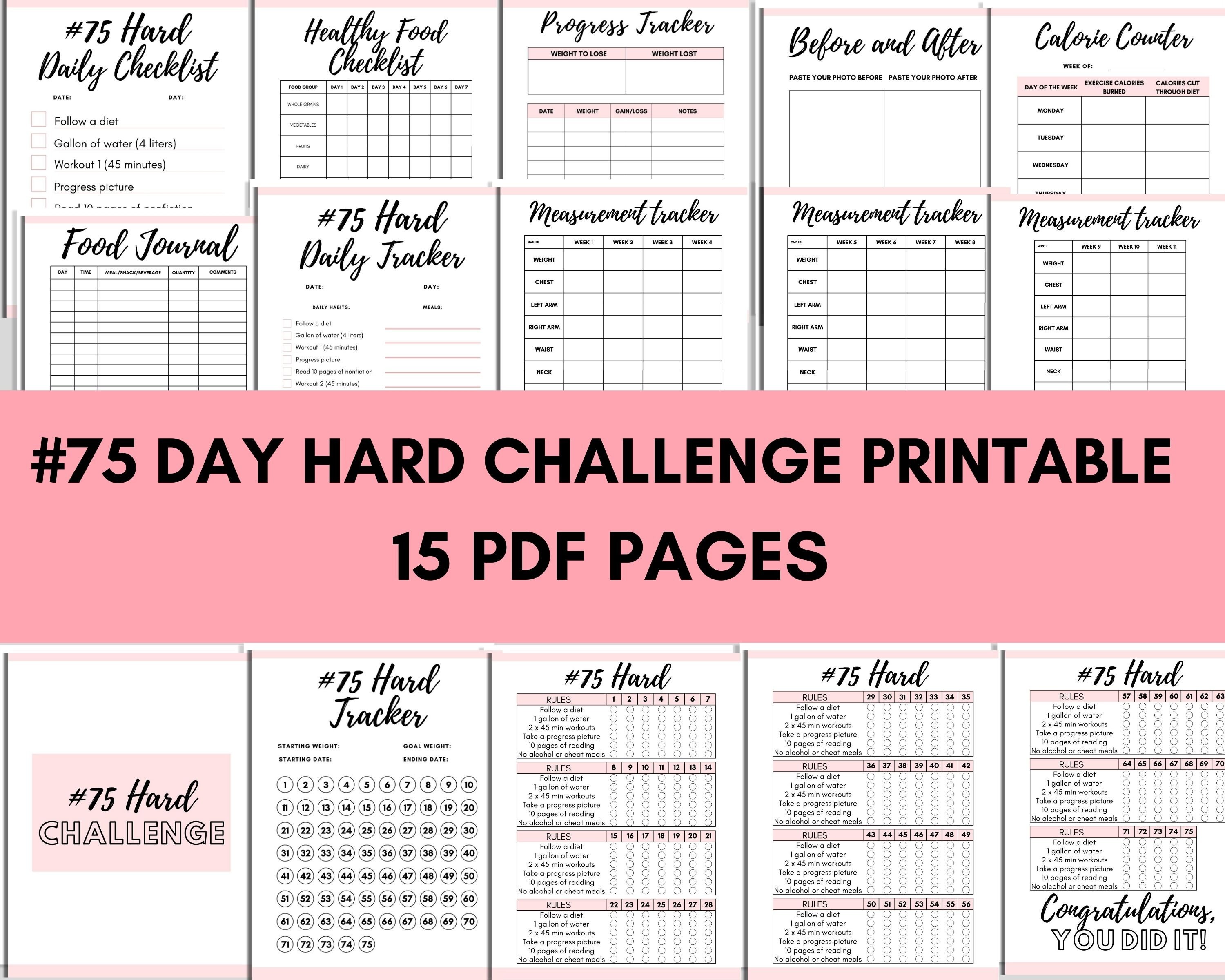 75 Hard Printable Pdf Printable Word Searches