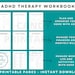 ADHD Workbook, Executive Function Planner, Adult ADHD Therapy Coping ...