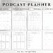 Podcast Planner Template Editable Podcast Worksheet Podcast Printable ...