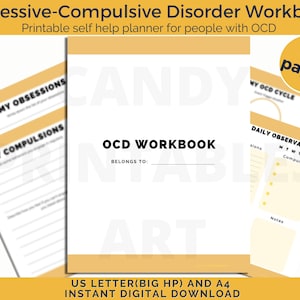 OCD Workbook OCD Therapy Planner Printable Obsessive Compulsive ...