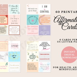 Affirmation Cards Printable for Senior Women, Daily Affirmation Cards ...
