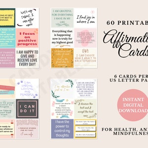 Affirmation Cards Printable for Senior Women, Daily Affirmation Cards ...
