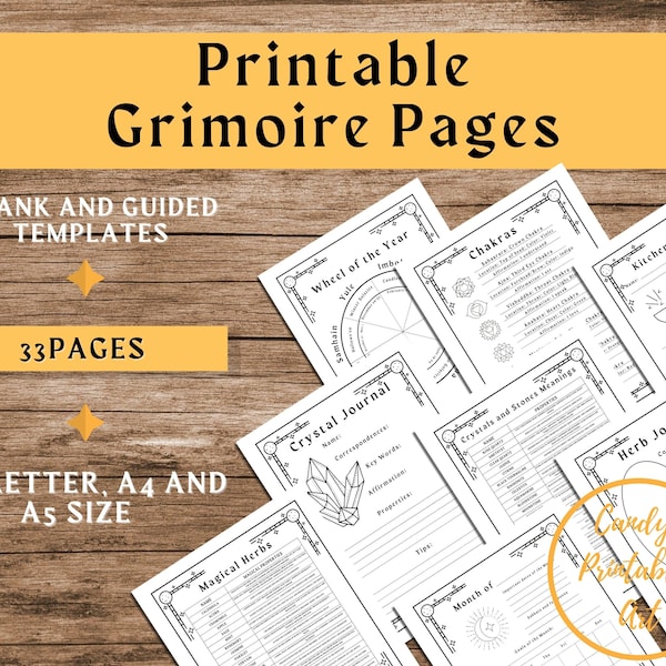 Grimoire Pages - Etsy