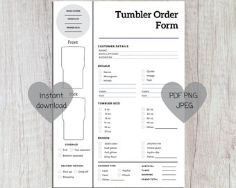 Vinyl Order Form | Etsy