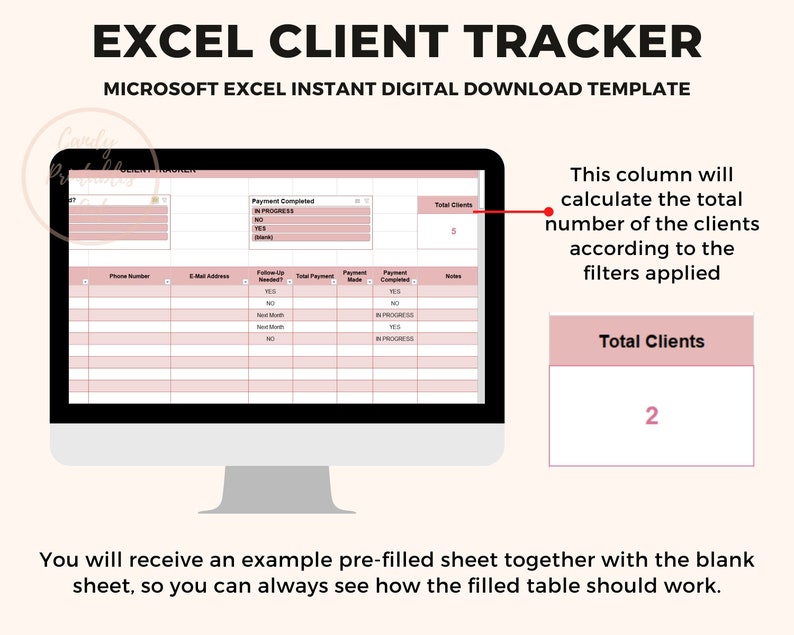 Client Tracker Spreadsheet Small Business Excel Template - Etsy Client Tracker Spreadsheet Small Business Excel Template - Etsy
