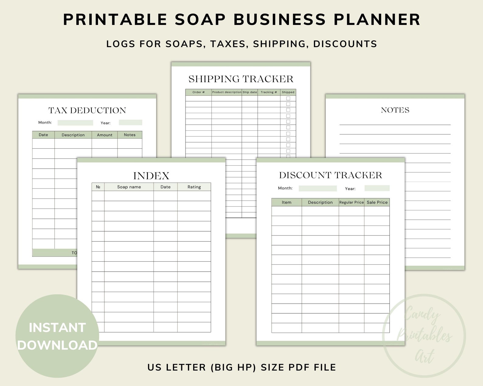 Soap Planner Printable Soap Business Bundle & Recipe Sheets - Etsy