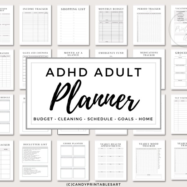 Adhd Planner Printable - Etsy