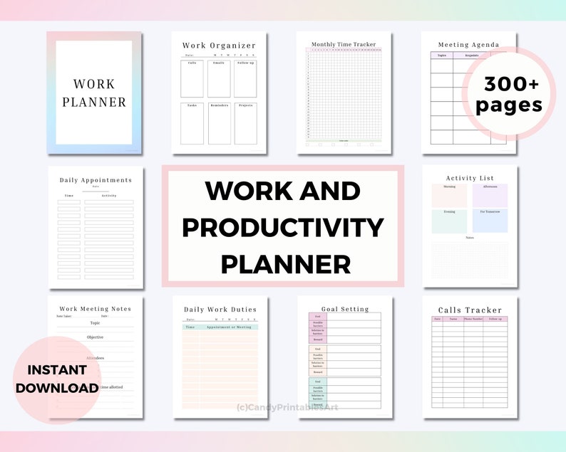 Life Organizer Bundle Productivity Planner 2023 Printable - Etsy
