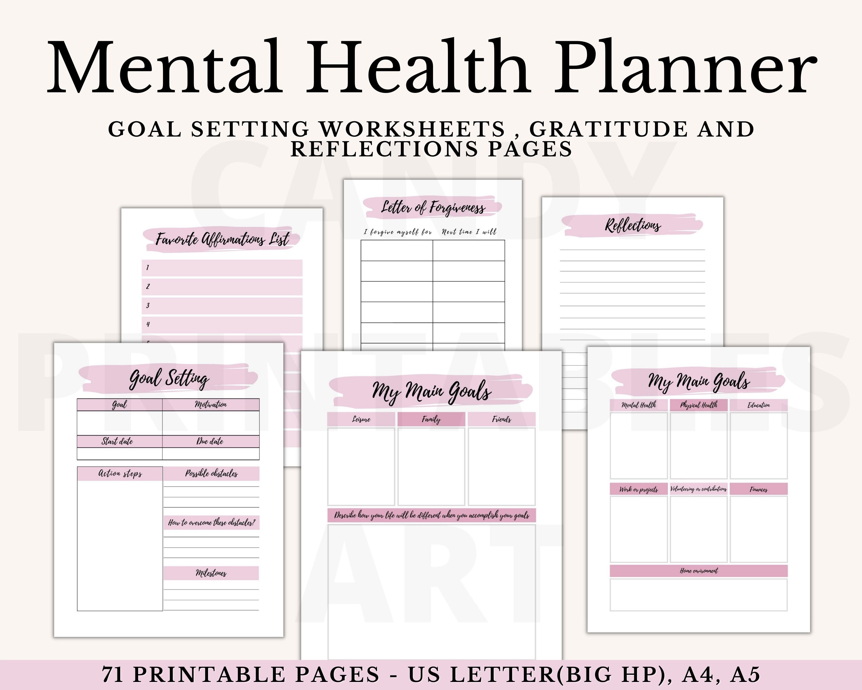 Mental Health Planner DBT Journal Depression Therapy Journal | Etsy