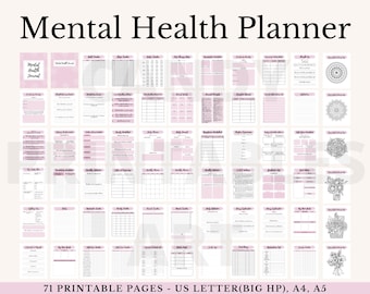 DBT Journal, Mental Health Planner, Depression Therapy Journal ...