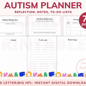 Autism Binder, Autism Planner Notebook for Aspergers Autism Care - Etsy