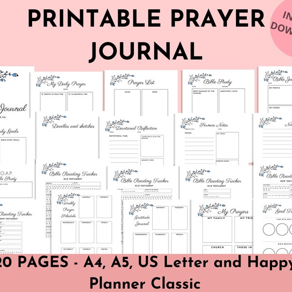 Prayer Journal Printable - Etsy