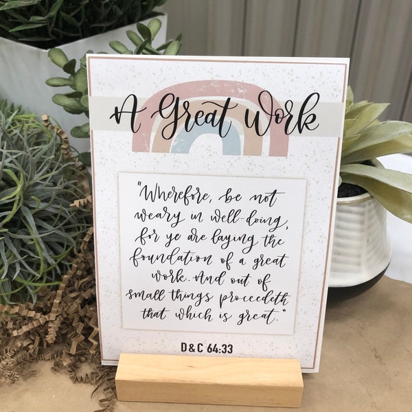 A Great Work Lds - Etsy